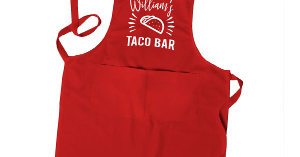 Personalised Men's Woman's Taco Apron, Mexican Kitchen Chef, Mexican ...